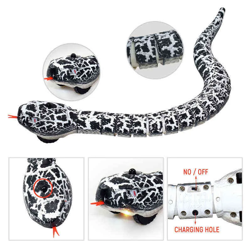 Remote Control Snake Infrared RC Naja Cobra Viper With Egg Rattlesnake ...
