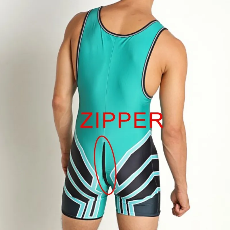 Men's Wrestling Singlet: USA Made, Zipper Front, Comfortable Tank Top ...
