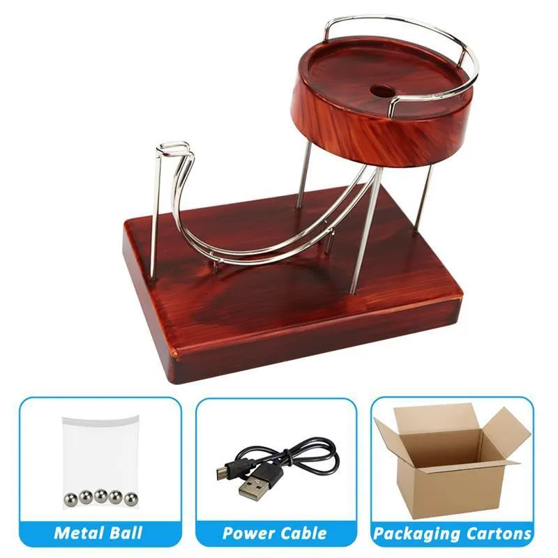 Easter Perpetual Marble Machine Kinetic Art Motion Inertial Red Metal ...