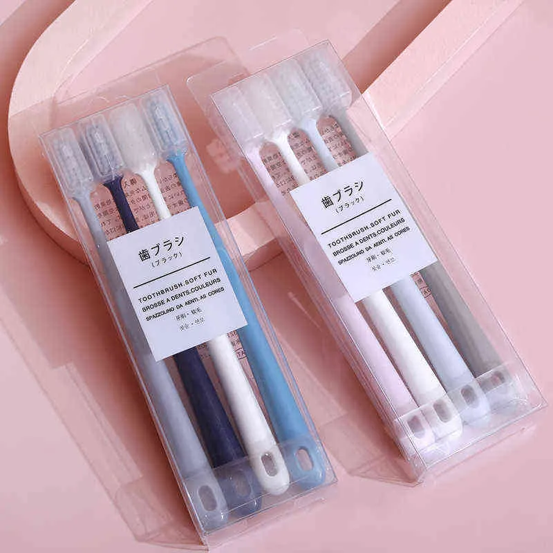 Japanese & Korean Macaron Small Toothbrush Set 3/Small Wide Head Ultra ...