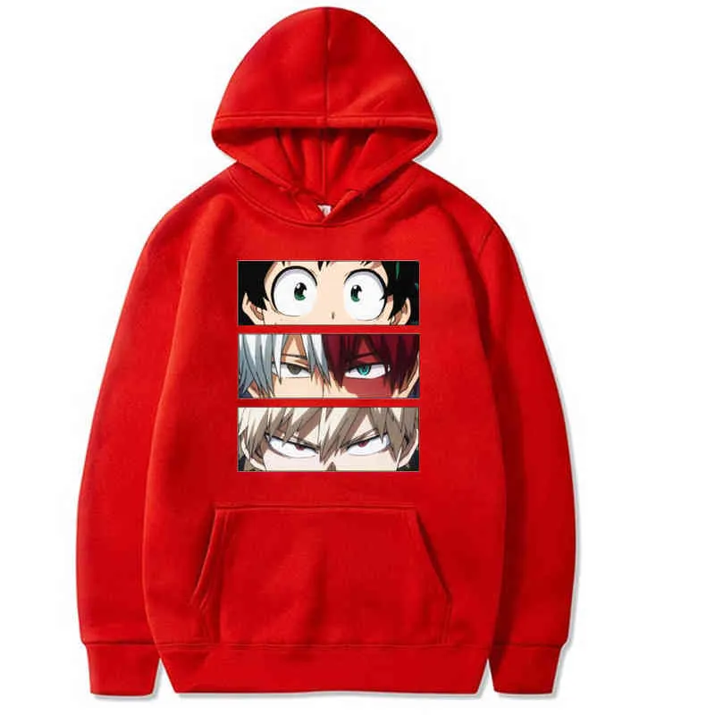 Official My Hero Academia Cartoon Hoodie With MHA Deku Todoroki Bakugo ...