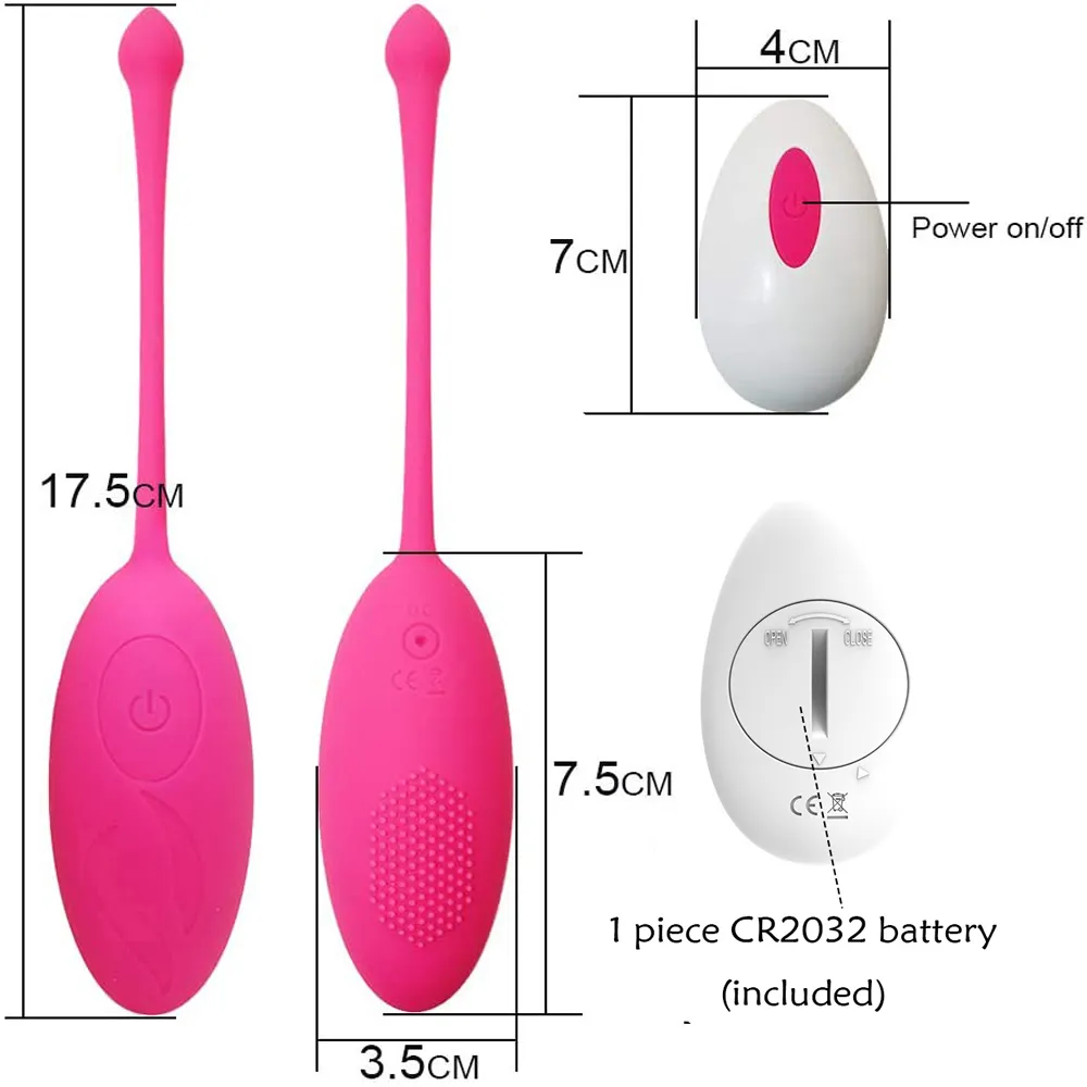 Telecomando Senza Fili Palline Vaginali Vibratori Uovo Vibrante Ano