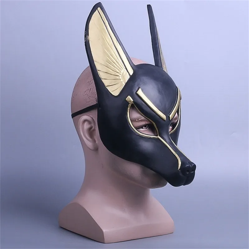 Anubis Mask Co. Wolf Jackal Cosplay Prop Halloween Costume, Masquerade ...