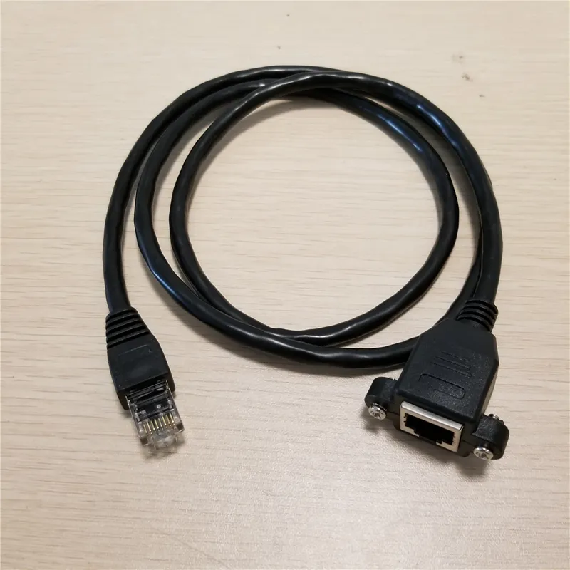 30cm RJ45 Cat5 Ethernet Network Extension Cable With Male To Female Screw Lead From Ssupplier ...