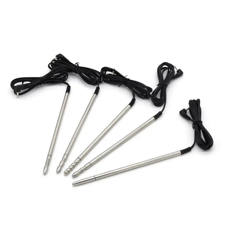 Stainless Steel Penis Plug Long Electro Sound Male Urethral Dilators ...