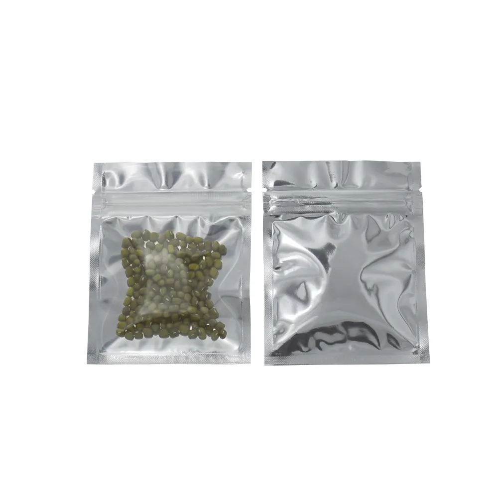 DHgate.com:Clear Silver Ziplock Aluminum Foil Bags - Resealable, Mylar ...