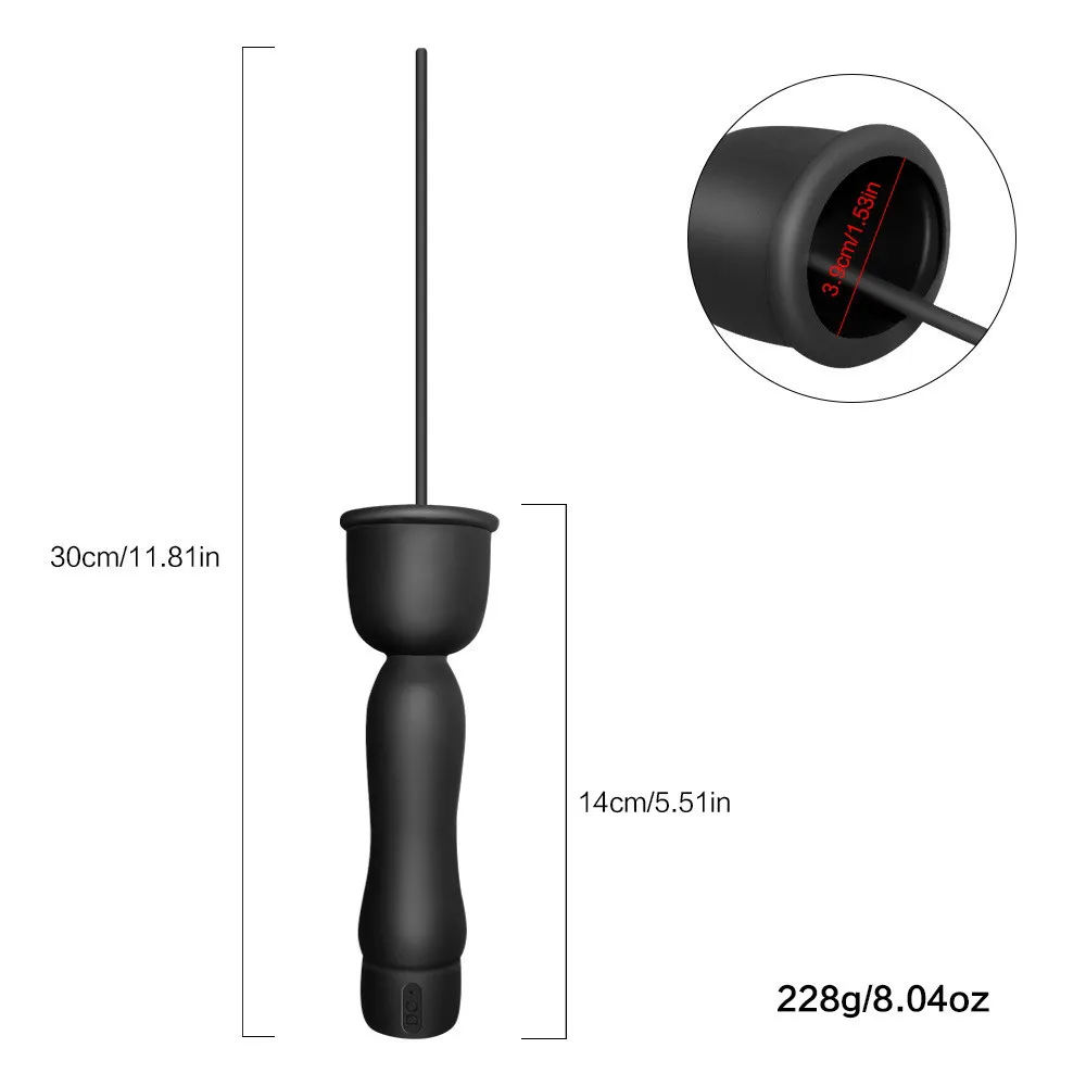 Urethral Vibrators, 15 Modes, Catheter Vibrating Penis Plug, Male ...