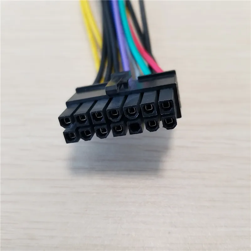 DIY ATX Power Supply Cable Cord 24Pin To 14Pin 14P, 18AWG Wire For ...