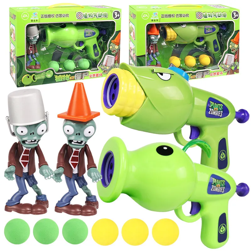 DHgate.com:Plants vs. Zombies Toy Gun, Soft Glue Shells, Pneumatic Pea ...