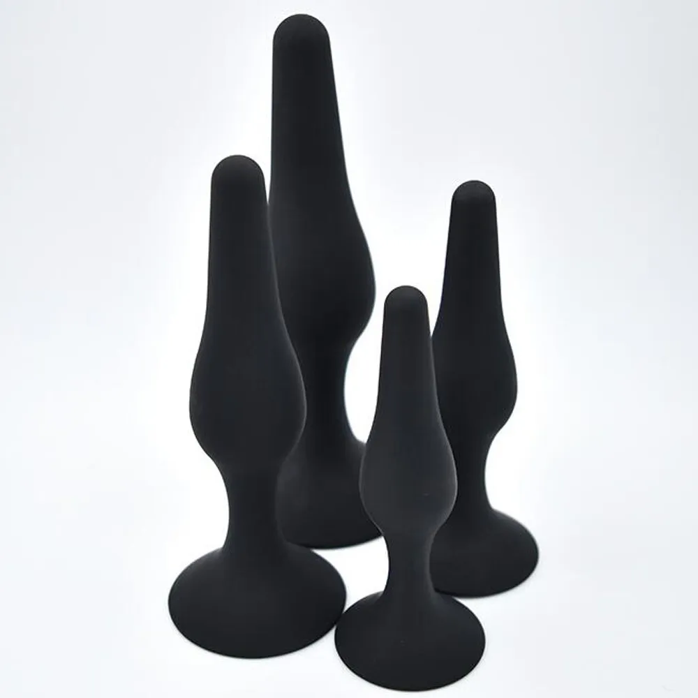 Silicone Silicone Butt Plug Tail Kit With Suction Cup Base For 9516