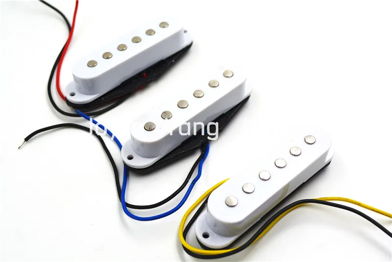 White Single Coil Pickups Set - 48/50/52mm - Electric Guitar ...