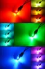 T10 W5W LED Car Bulbs RGB Light With Remote Controller 194 168 Strobe ...