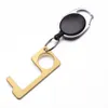 Touchless Door Opener Stylus Keychain - Metal Key Hook & Elevator Tool ...