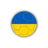 Ukrainian Flag Waterproof Face Sticker Vinyl Tattoo for Football Fans ...