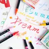 Monami Color Twin Brush Watercolor Brush Pen Double Head Art Markers ...