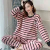 Women s Winter Flannel Pajamas Set Full-Length Coral Velvet Long Sleeve ...