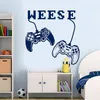 Personalized name decal joystick decal gamer sticker teen boy room ...