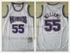 1998-99 Retro Chris Webber Basketball Jersey Men Black Purple White ...