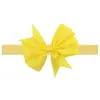 Solid Color Grosgrain Ribbon Bowknot Toddler Elastic Hairband for ...