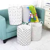 Folding Laundry Basket for Clothing and Toys, Bucket Organizer Holder ...