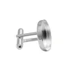 Beadsnice Solid Silver Cufflink Blanks 20mm Round Bezel Tray Blanks For ...