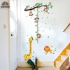 Animal Park Children's Height DIY Vinyl Wall Stickers for Kids Rooms ...