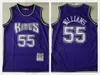 1998-99 Retro Chris Webber Basketball Jersey Men Black Purple White ...