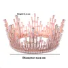 Bride Queen Crown Wedding Hair Jewelry Crystal Amber Rhinestone Tiaras ...