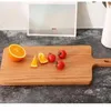 Square Bamboo Wood Kitchen Chopping Block Cutting Board Serving Tray ...