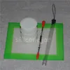 Colorful Silicone Mat Jar Slick Pad Dab Tool Set with Stainless Steel ...