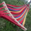 Two-Person Outdoor Canvas Camping Hammock with Bend Wood Stick Steady ...