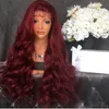 Body Wave Synthetic Lace Front Wig with Baby Hair for Black Women in ...
