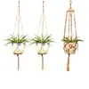 Macrame Hemp Rope Plant Hanger For Indoor/Outdoor Wall Hangings Home ...