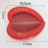 Wedding Supplies Red Heart Shaped Hair Comb Romantic Bride Hair ...