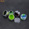 5 ml silicone wax containers with clear lids, mixed colors, bulk pack ...