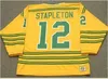 Men Vintage #12 Pat Stapleton Chicago Cougars 1973 WHA Hockey Jersey ...