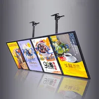 Led Menu Display Board Restaurant Hanging Menu Board With Light Boxes ...