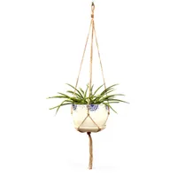 Macrame Hemp Rope Plant Hanger For Indoor/Outdoor Wall Hangings Home ...