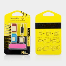 New 5 In 1 SIM Card Adapter Nano Micro SIM Card Converter Adapter Kit ...