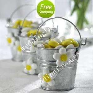 Galvanized Tin Pails Party Favors Mini Pails Mini Bucket Candy Package ...