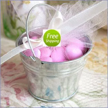 Galvanized Tin Pails Party Favors Mini Pails Mini Bucket Candy Package ...