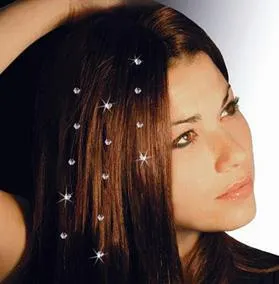 Hair Accessories Crystal Wire Hair Extensions In Stock Crystal Color ...