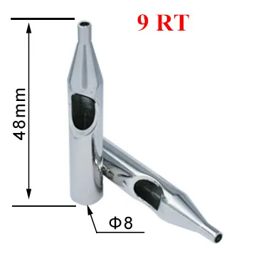 20-Piece Tattoo Needle Tips - 9RT Stainless Steel Nozzles for ...