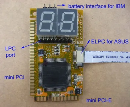DHgate.com:5 in 1 Laptop Mini PCI-E ELPC LPC Diagnostic Post Test Card ...