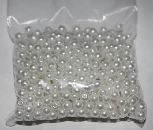 DHgate.com:500pcs 6MM White Round Pearls Beads Flatback Scrapbooking ...