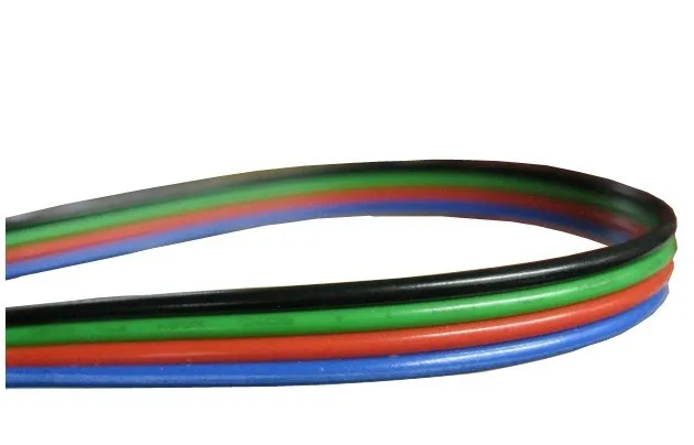 RGB Power Supply Cables For 5050 LED Strip 4 Pin Extension Cord In Red ...