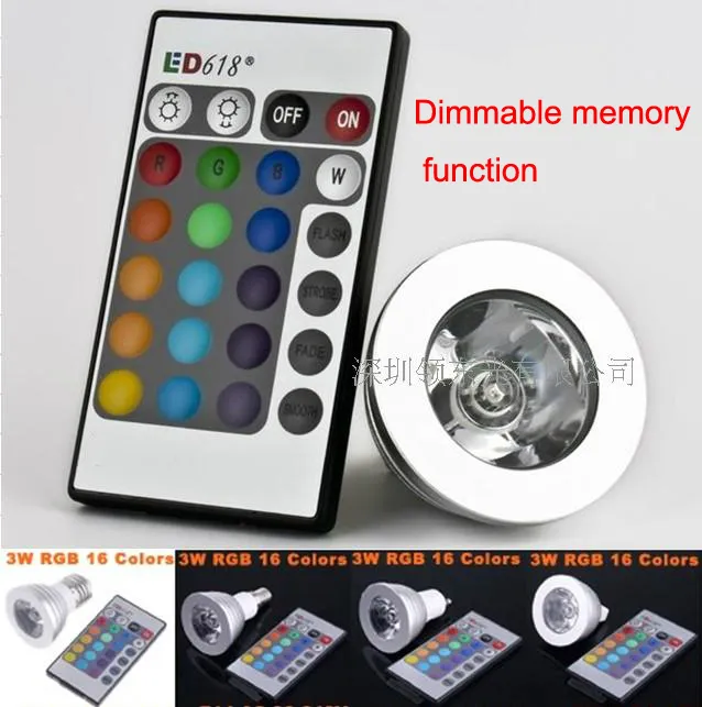 DHgate.com:16 Color Dimmable Memory LED Light Bulb with Remote Control ...