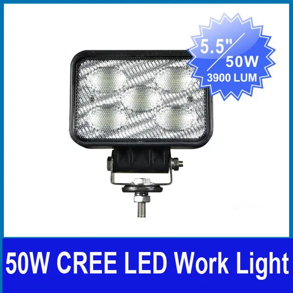 EMS 5.5 50W CREE 5 LED*10W CREE LED Work Light Off Road Truck SUV ATV 4WD 4x4 Jeep Boat Flood ...