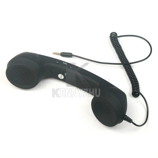 HD Phone Speaker MIC Retro POP Microphone Handset 3.5mm Plug For Iphone ...