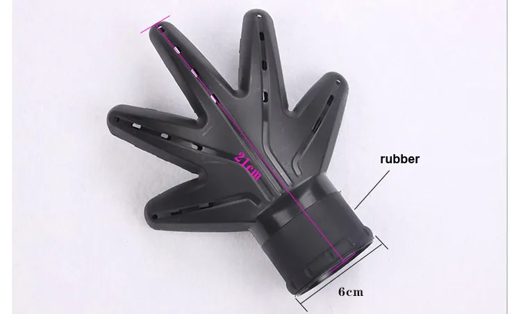 Black Handheld Plastic Hair Dryer Diffuser 216cm Styling Diffuser ...